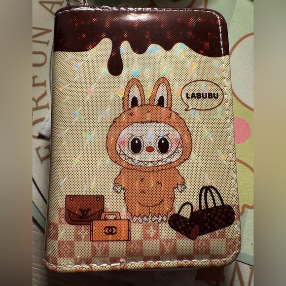 Labubu | Bags | Brand New In Packaging Labubu Small Zippered Wallet ...